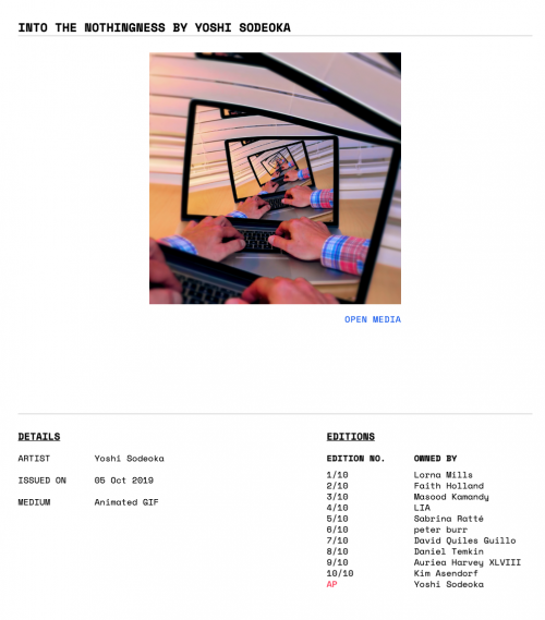 CBCNET Posts » デジタルアートワークの所有権をアーティスト間でブロックチェイン的に管理する実験的アートプロジェクト “a2p”